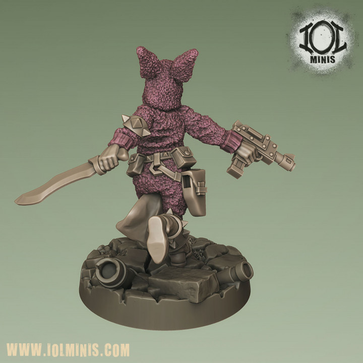 3D Printable Bunny Clan - Luna the Loon by Imitation of Life Miniatures