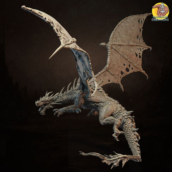 3D Printable Diorama - The Slain Dragon by SolGood Creations