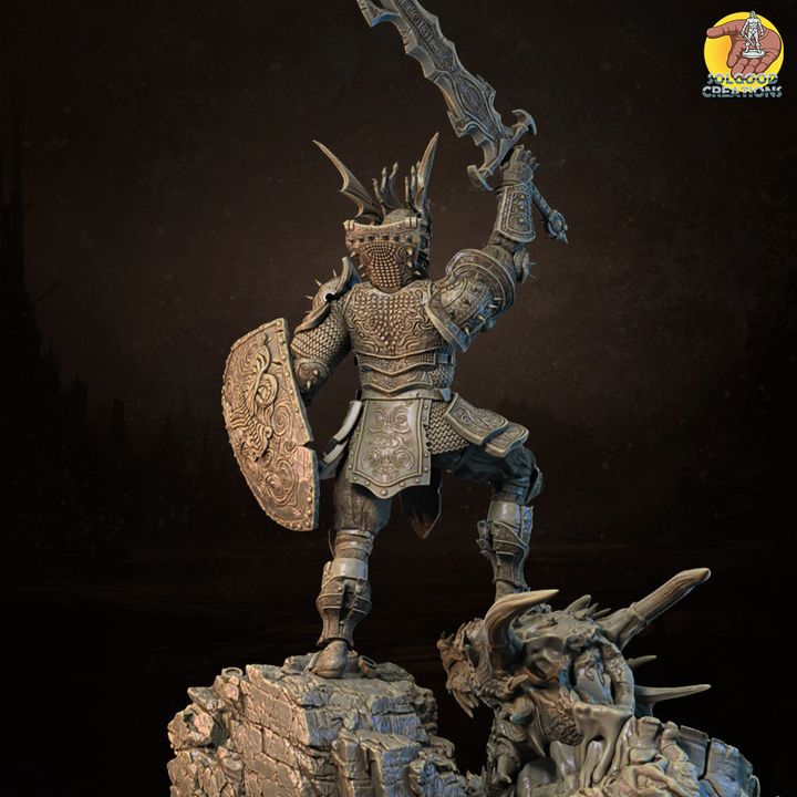 3D Printable Diorama - The Slain Dragon by SolGood Creations