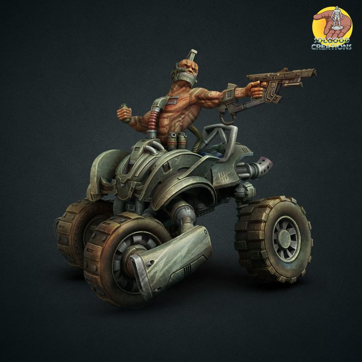 3D Printable Diorama - The Cyborg Death Race by SolGood Creations