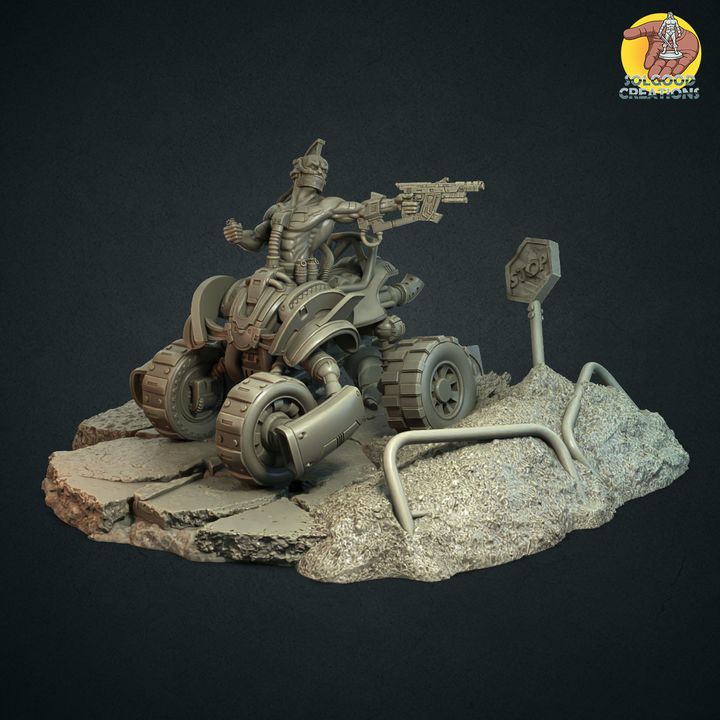 3D Printable Diorama - The Cyborg Death Race by SolGood Creations