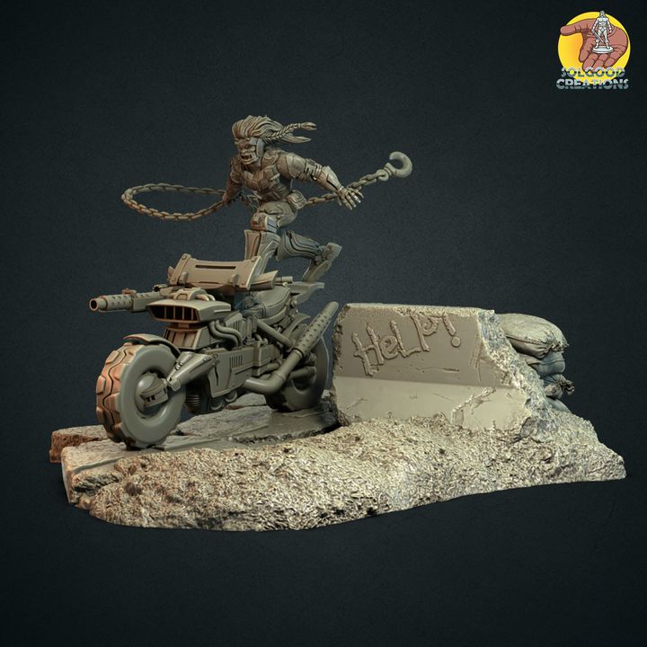 3D Printable Diorama - The Cyborg Death Race by SolGood Creations