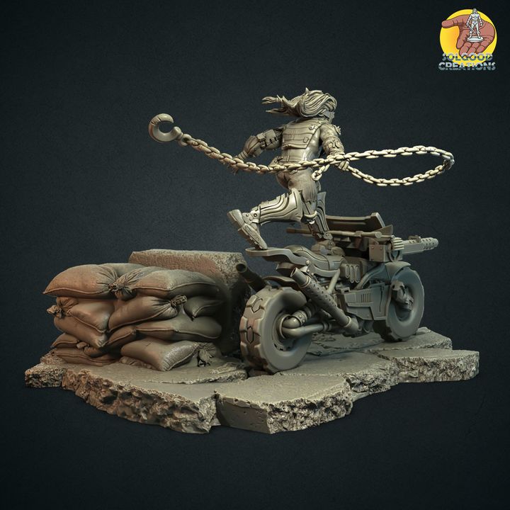 3D Printable Diorama - The Cyborg Death Race by SolGood Creations