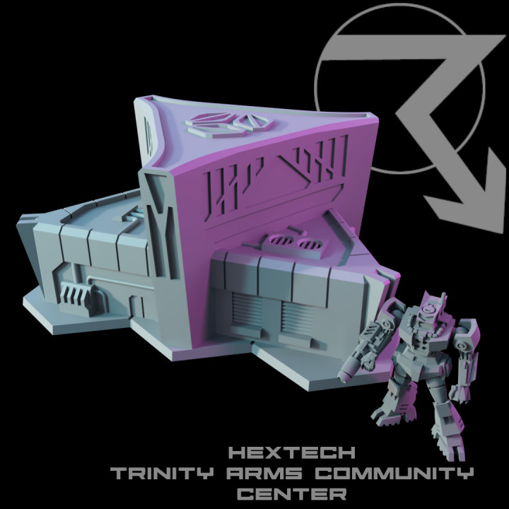 3D Printable HEXTECH - Trinity City - Trinity City Sprawl Expansion by Thunderhead Studio