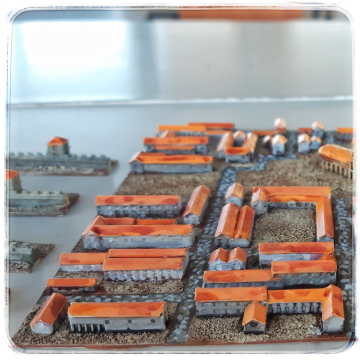3D Printable Microscale - City tiles by Korhyl Miniatures