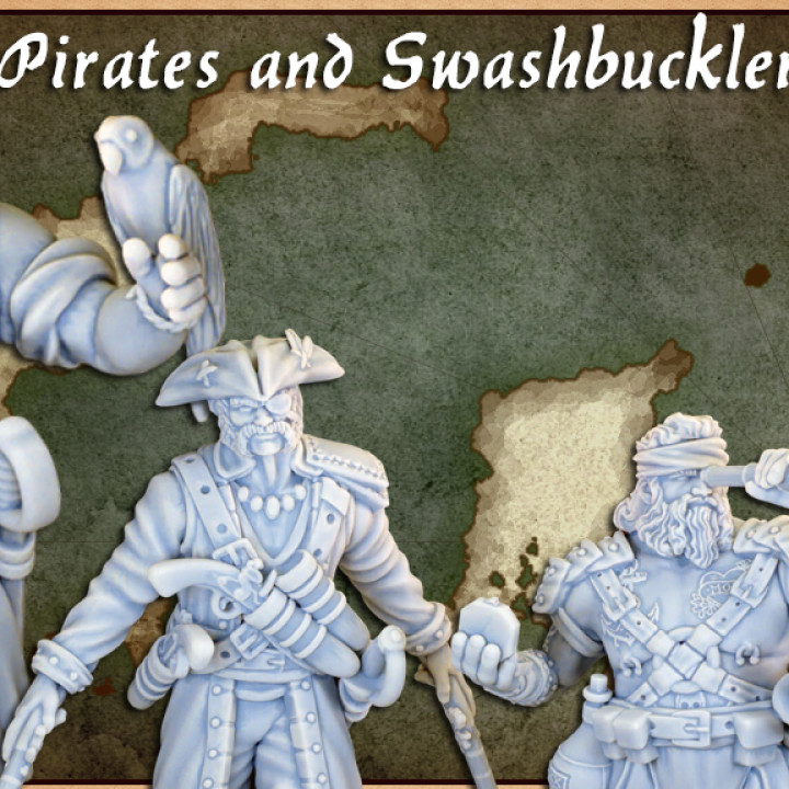 3D Printable Pirates and Swashbucklers Kickstarter by ...