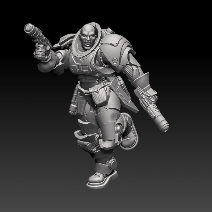 3D Printable enesis trooper 1 by robert naismith