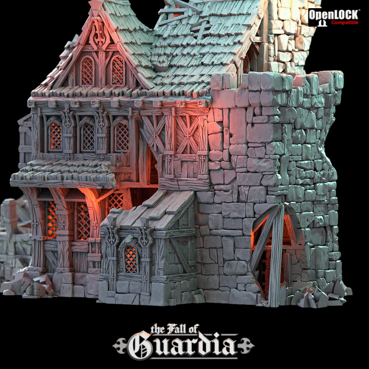 3D Printable Inn - The Fall of Guardia - The Knight's Keep Inn by Dalla ...
