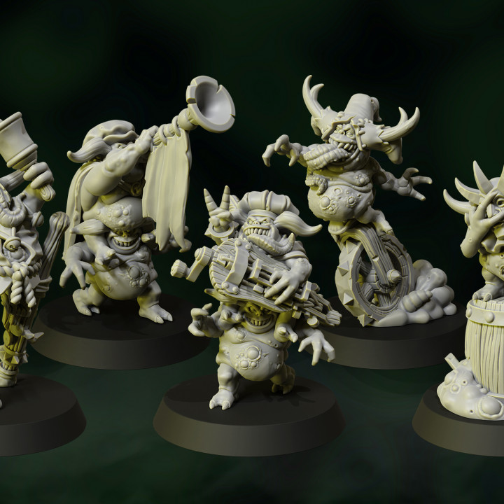 3D Printable Pus demons with a trumpet by DrunkenDwarf