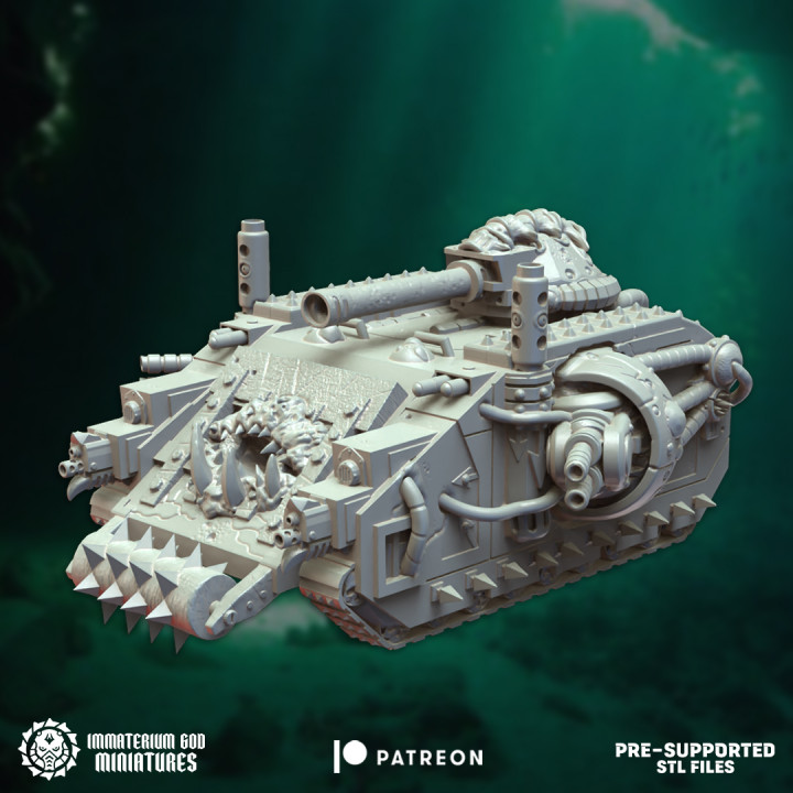 3D Printable Abyssal tank #2 by Immaterium God Miniatures