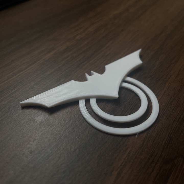3D Printable Bat Bookmark by Nishant