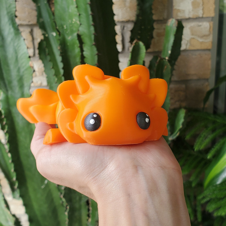 3D Print of Axolotl Tadpole Flexi by wickedsick3d