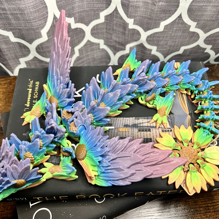 3D Print of Sunflower Dragon by brookeleigh