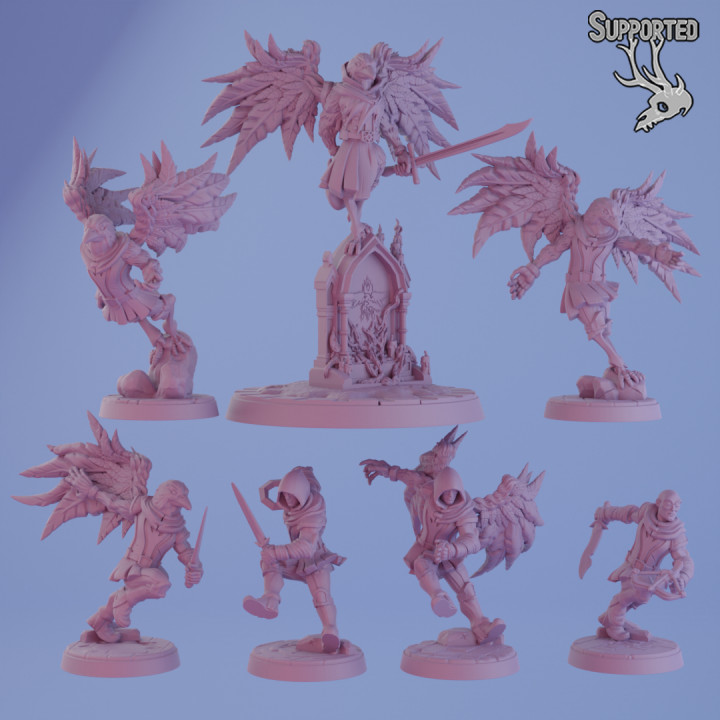 3D Printable Wereraven (August Bundle ) by Zio