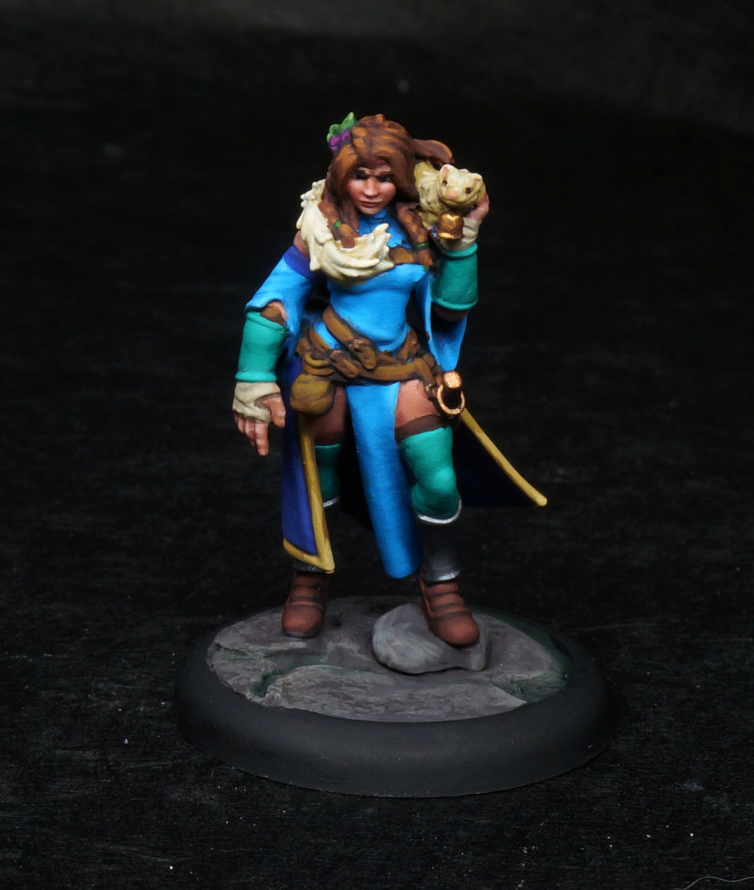 3D Printable Human Druid with Weasel (PRESUPPORTED) by Velrock Art ...