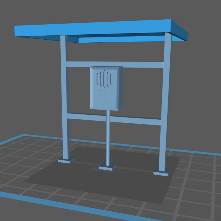 3D Printable Trespasser-inspired Telephone Post by DINO ISLAND MINIS