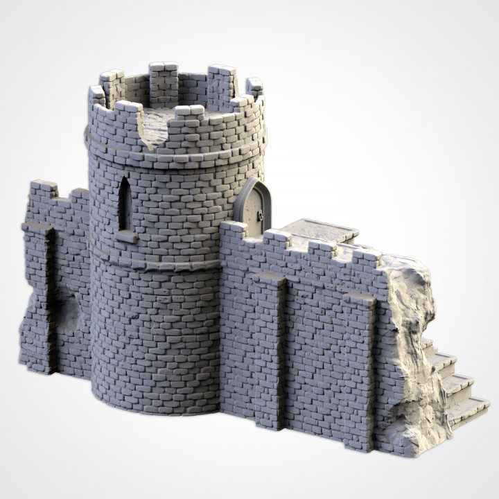 3D Printable RUINED CASTLE by Txarli Factory