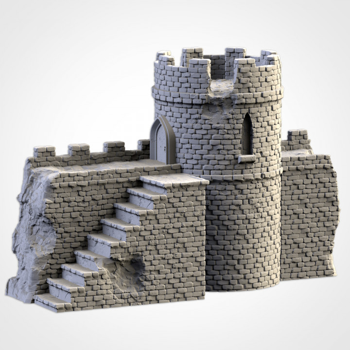 3D Printable RUINED CASTLE by Txarli Factory