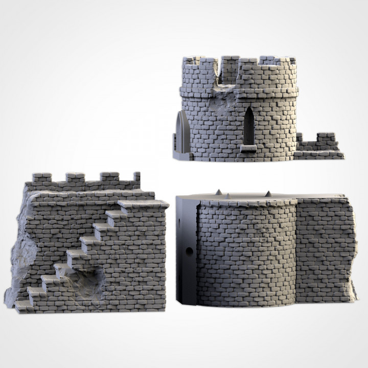 3D Printable RUINED CASTLE by Txarli Factory