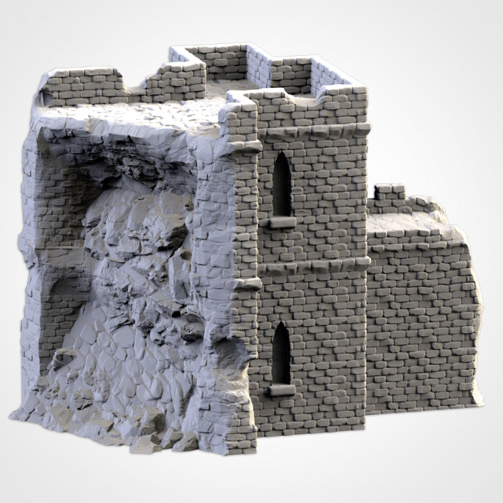 3D Printable RUINED CASTLE by Txarli Factory