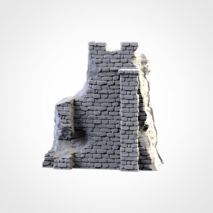 3D Printable RUINED CASTLE by Txarli Factory