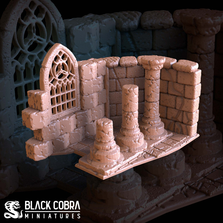 3D Printable Bundle Ruins Set by BlackCobraMiniatures