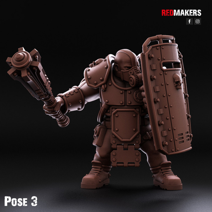 3D Printable Abhuman Giants in Heavy Armor - Imperial Force by RedMakers