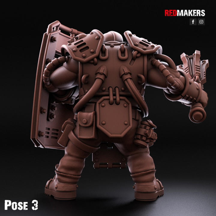 3D Printable Abhuman Giants in Heavy Armor - Imperial Force by RedMakers