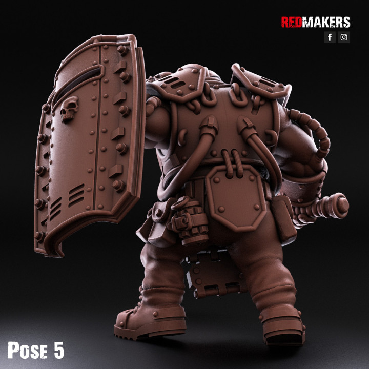 3D Printable Abhuman Giants in Heavy Armor - Imperial Force by RedMakers