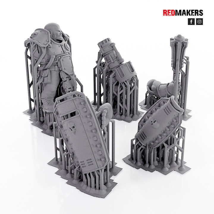 3D Printable Abhuman Giants in Heavy Armor - Imperial Force by RedMakers