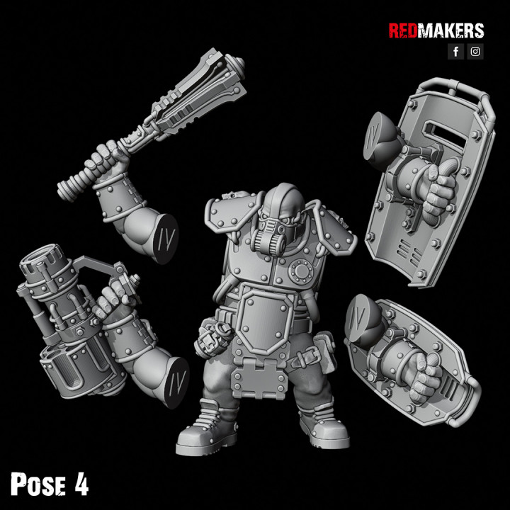 3D Printable Abhuman Giants in Heavy Armor - Imperial Force by RedMakers
