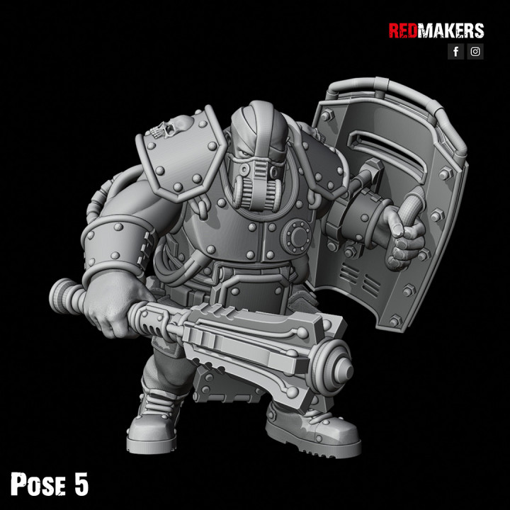 3D Printable Abhuman Giants in Heavy Armor - Imperial Force by RedMakers