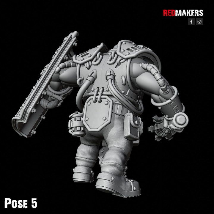 3D Printable Abhuman Giants in Heavy Armor - Imperial Force by RedMakers