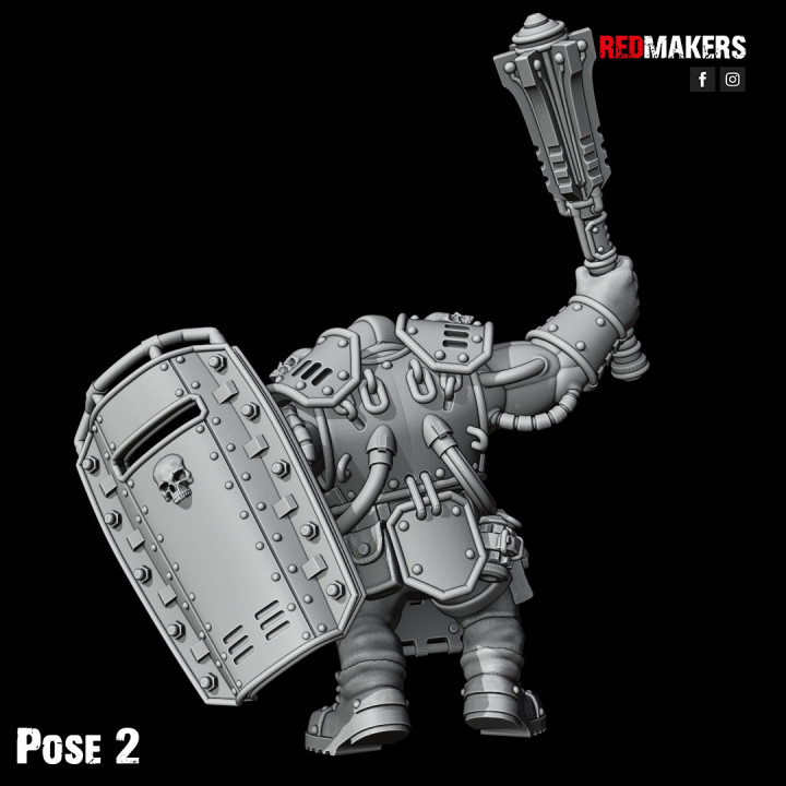 3D Printable Abhuman Giants in Heavy Armor - Imperial Force by RedMakers