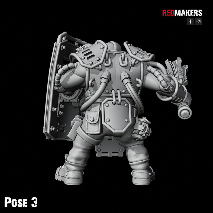 3D Printable Abhuman Giants in Heavy Armor - Imperial Force by RedMakers