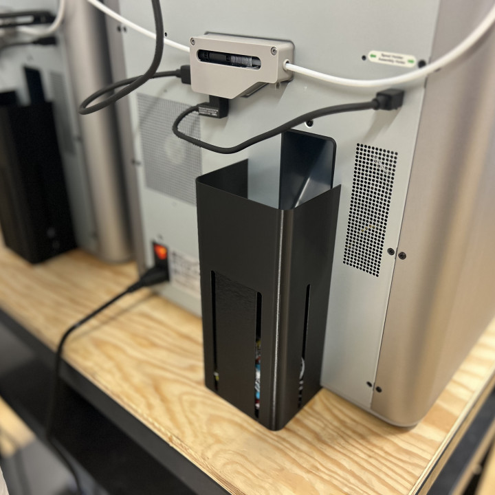 3D Printable Bambu Lab X1 Carbon P1P Poop Chute Purge Bucket by MK HANNON