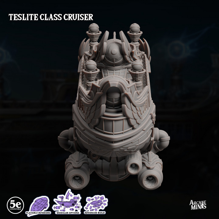 3D Printable Airship - Teslite Class Cruiser by Sordane Publishing