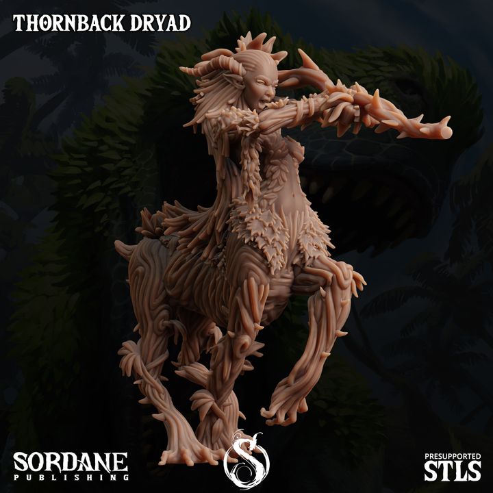 3D Printable Thornbark Dryad by Sordane Publishing