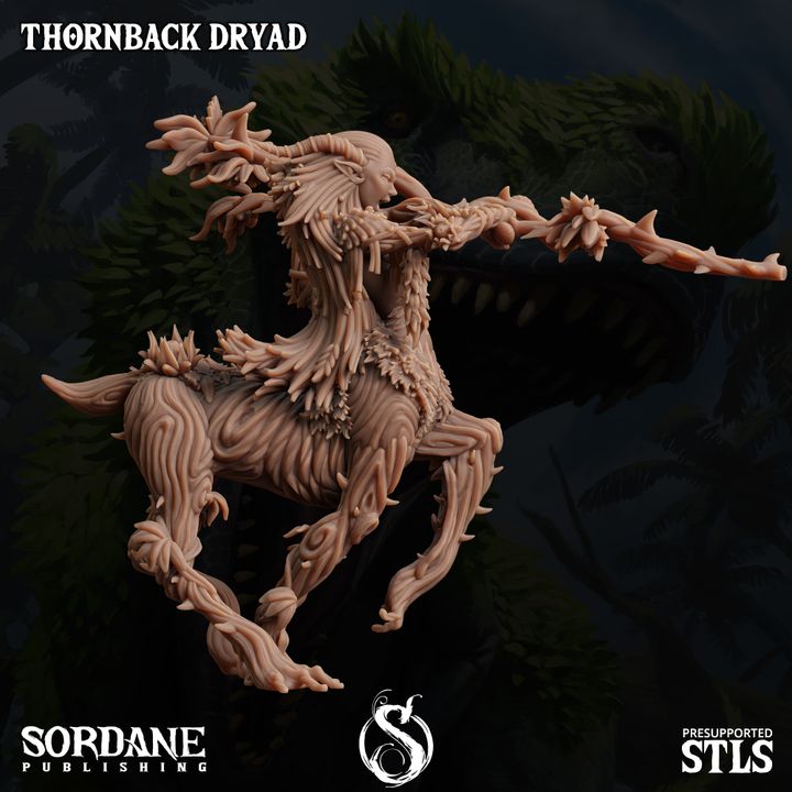 3D Printable Thornbark Dryad by Sordane Publishing