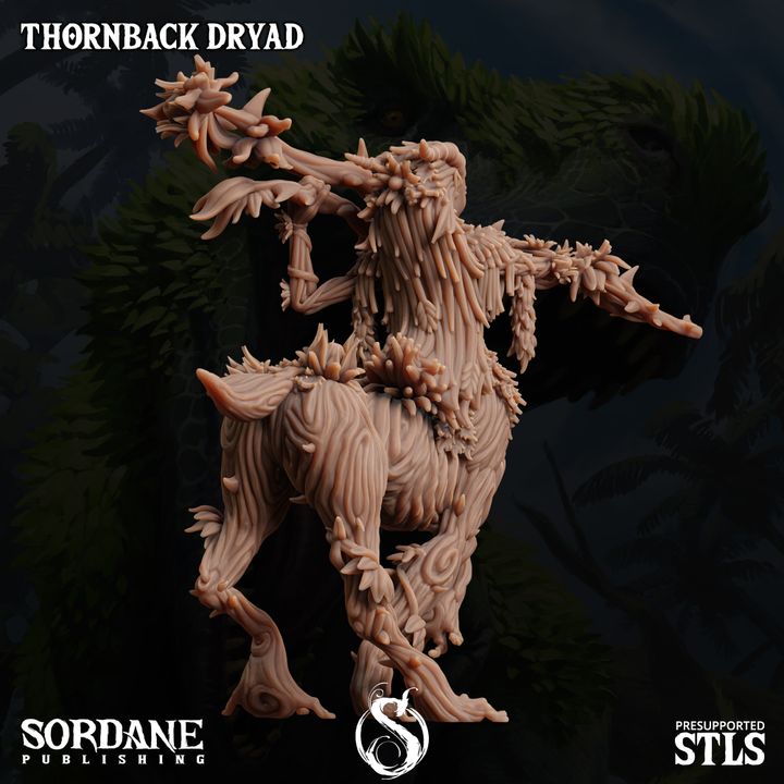 3D Printable Thornbark Dryad by Sordane Publishing