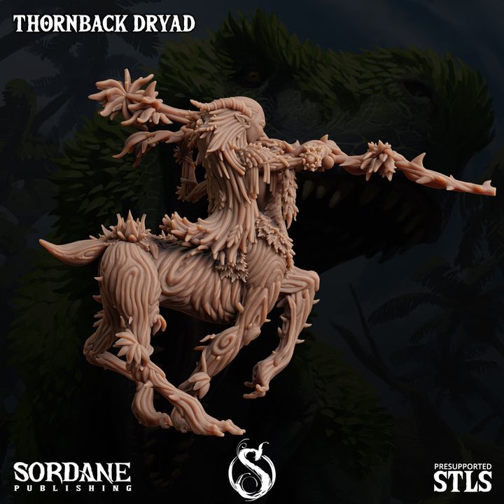 3D Printable Thornbark Dryad by Sordane Publishing
