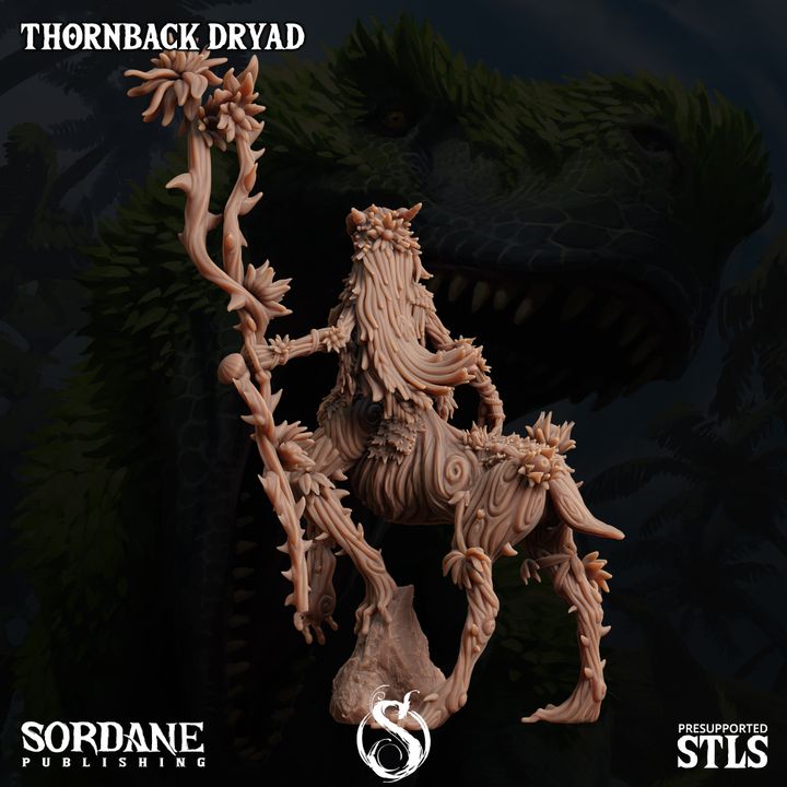 3D Printable Thornbark Dryad by Sordane Publishing
