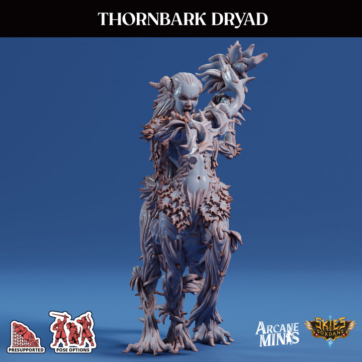3D Printable Thornbark Dryad by Sordane Publishing