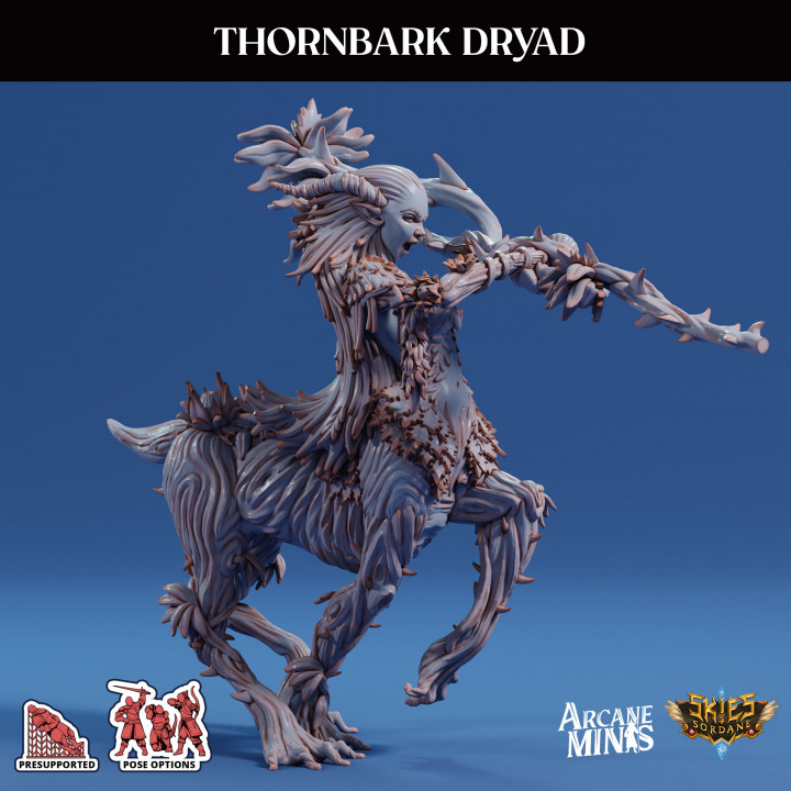 3D Printable Thornbark Dryad by Sordane Publishing