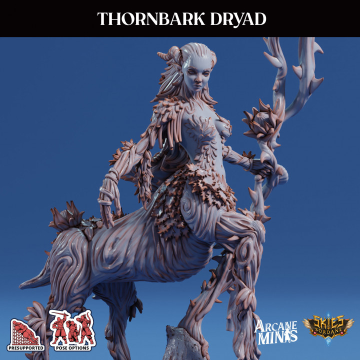 3D Printable Thornbark Dryad by Sordane Publishing