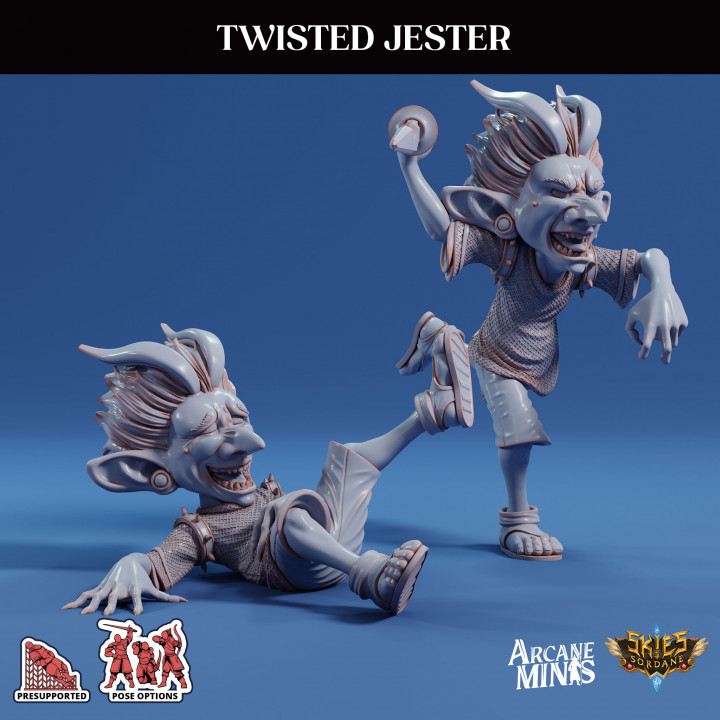 3D Printable Twisted Jester by Sordane Publishing