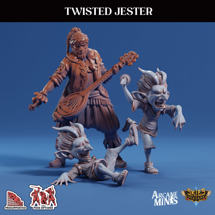 3D Printable Twisted Jester by Sordane Publishing