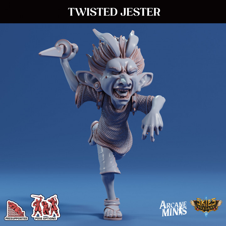 3D Printable Twisted Jester by Sordane Publishing