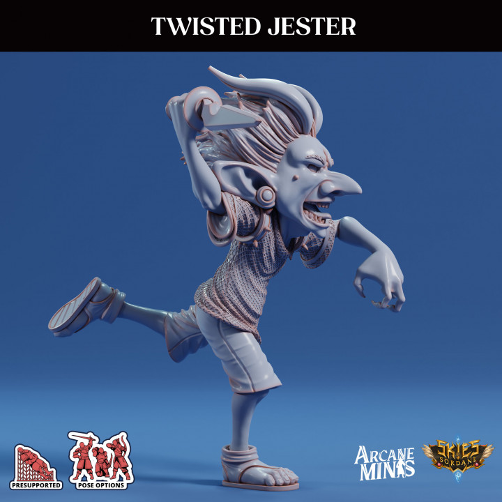 3D Printable Twisted Jester by Sordane Publishing