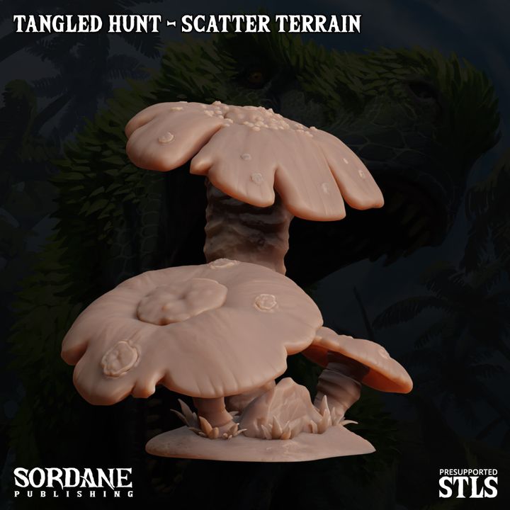 3D Printable Tangled Hunt Scatter Terrain by Sordane Publishing